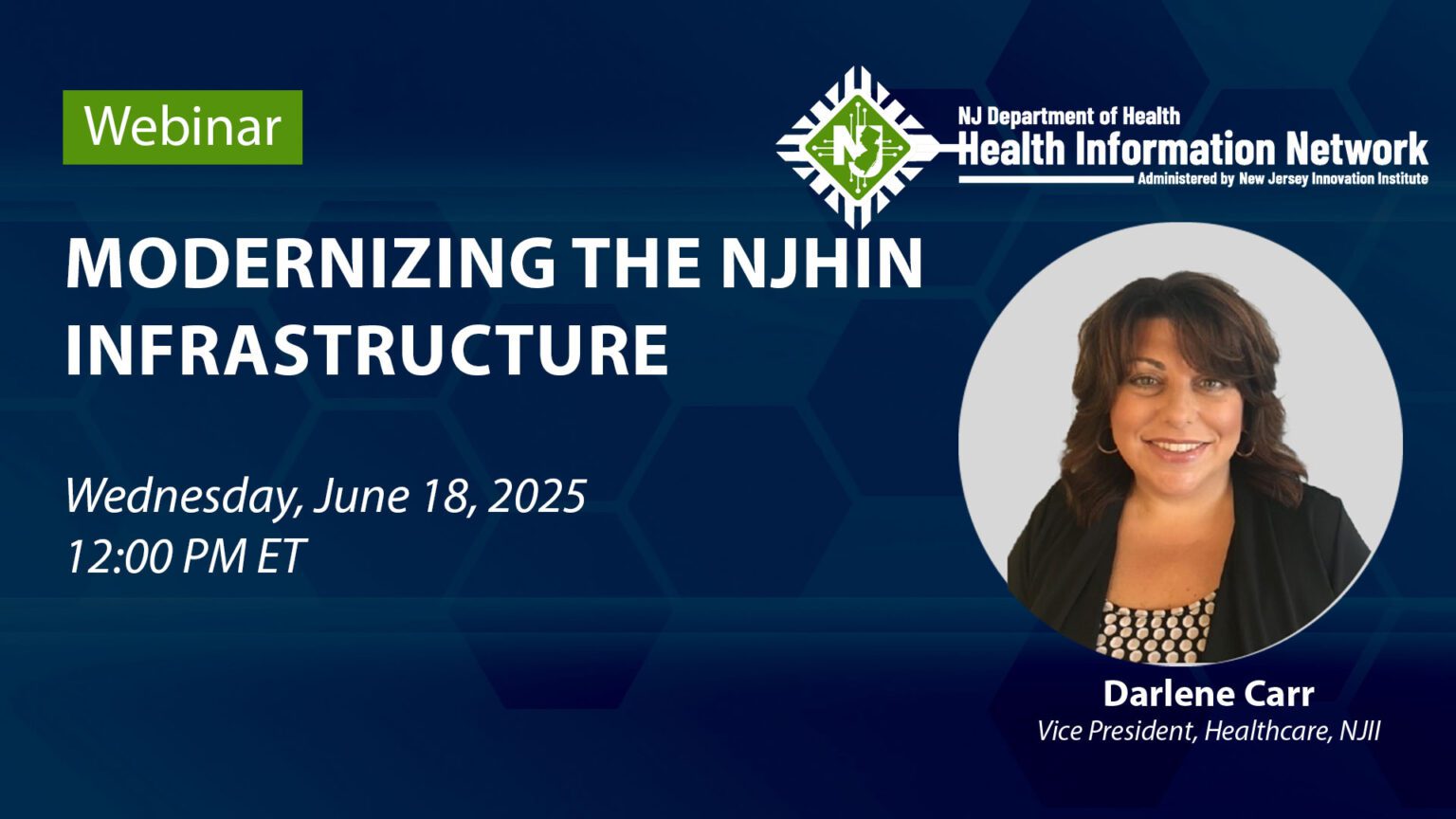 Office Hours: Modernizing the NJHIN Infrastructure - NJII